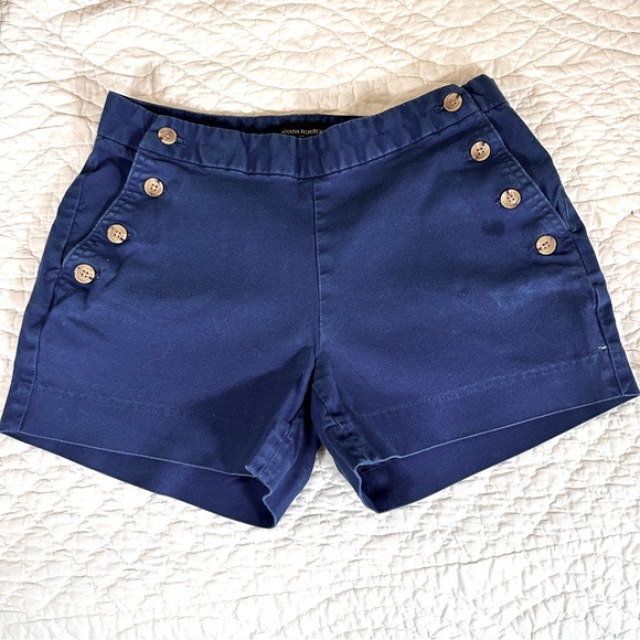 Banana Republic | Shorts | Banana Republic High Rise Navy Side Button ...
